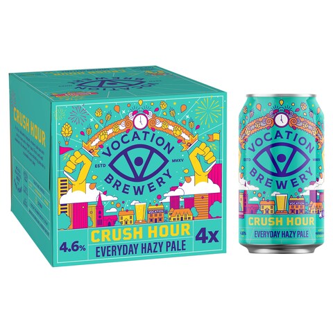 Vocation Crush Hour Hazy Pale 4X330ml - Tesco Groceries