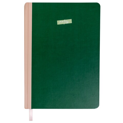 Green & Pink A5 Notebook - Tesco Groceries