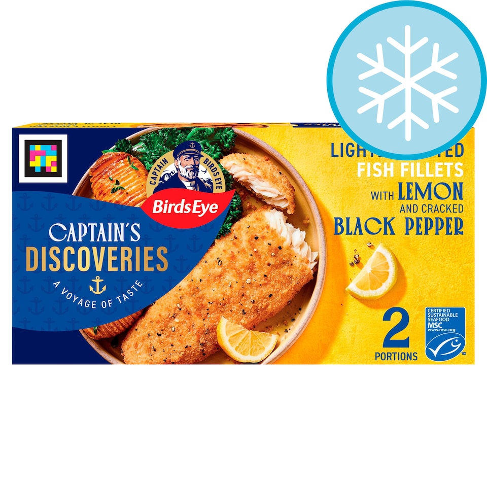 Birds Eye Captain's Discoveries 2 Lightly Dusted Fish Fillets with ...
