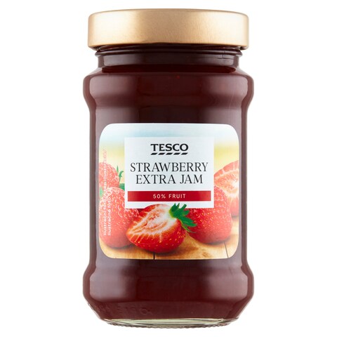 Tesco Strawberry Extra Jam 450 g - Tesco Groceries