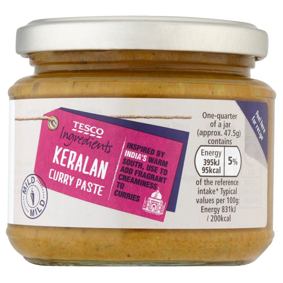 Tesco Ingredients Keralan Curry Paste 190G - Tesco Groceries