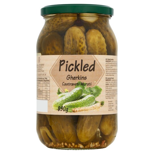 Moryn Pickled Gerkins 830G - Tesco Groceries