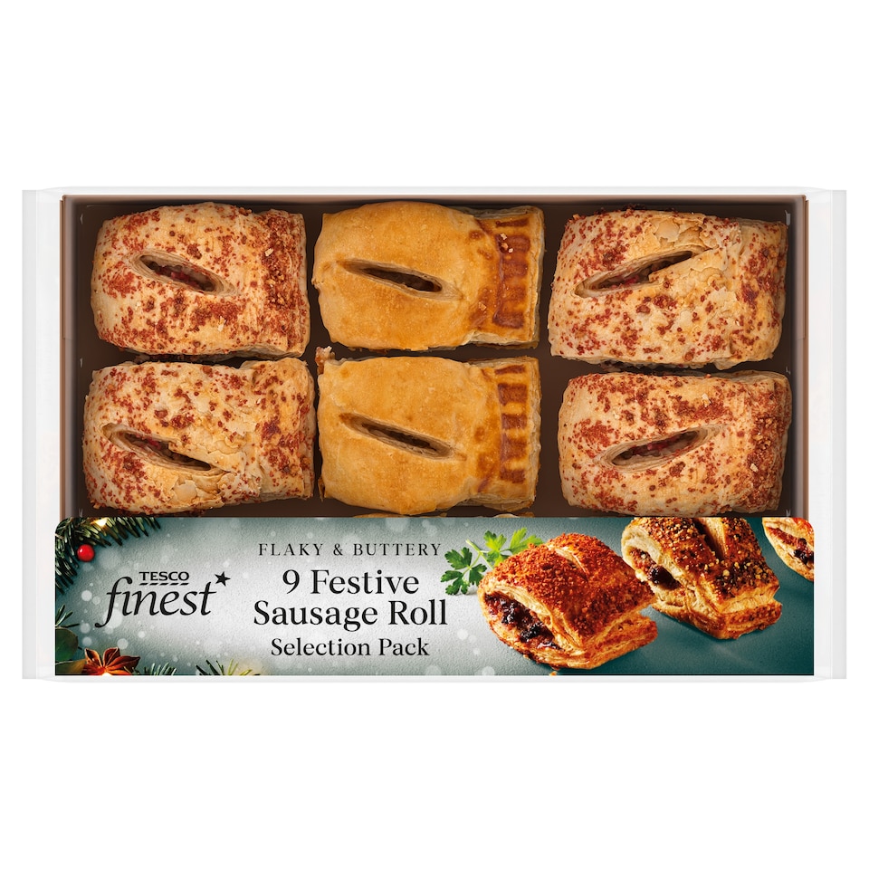Tesco Finest 9 Festive Sausage Roll Selection Pack 315g - Tesco Groceries