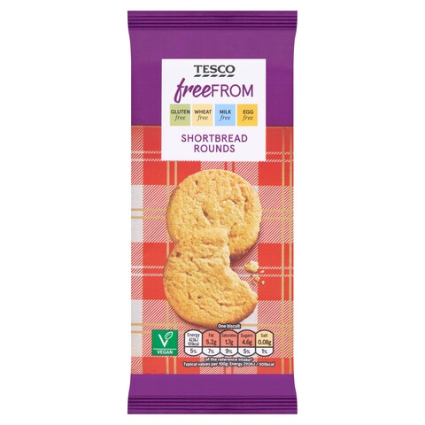 Tesco Free From Oat Shortbread Rounds 160g - Tesco Groceries