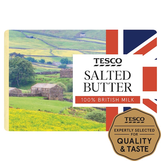 Tesco British Salted Block Butter 250G ++ - Tesco Groceries
