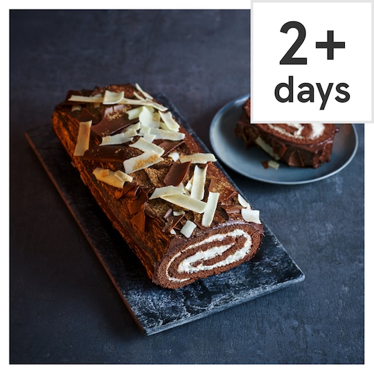 Tesco Chocolate Yule Log Serves 10 - Tesco Groceries