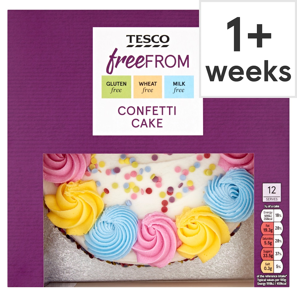 Tesco Free From Confetti Cake - Tesco Groceries