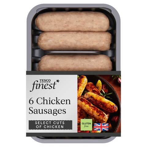 Tesco Finest 6 Chicken Sausages 340g - Tesco Groceries