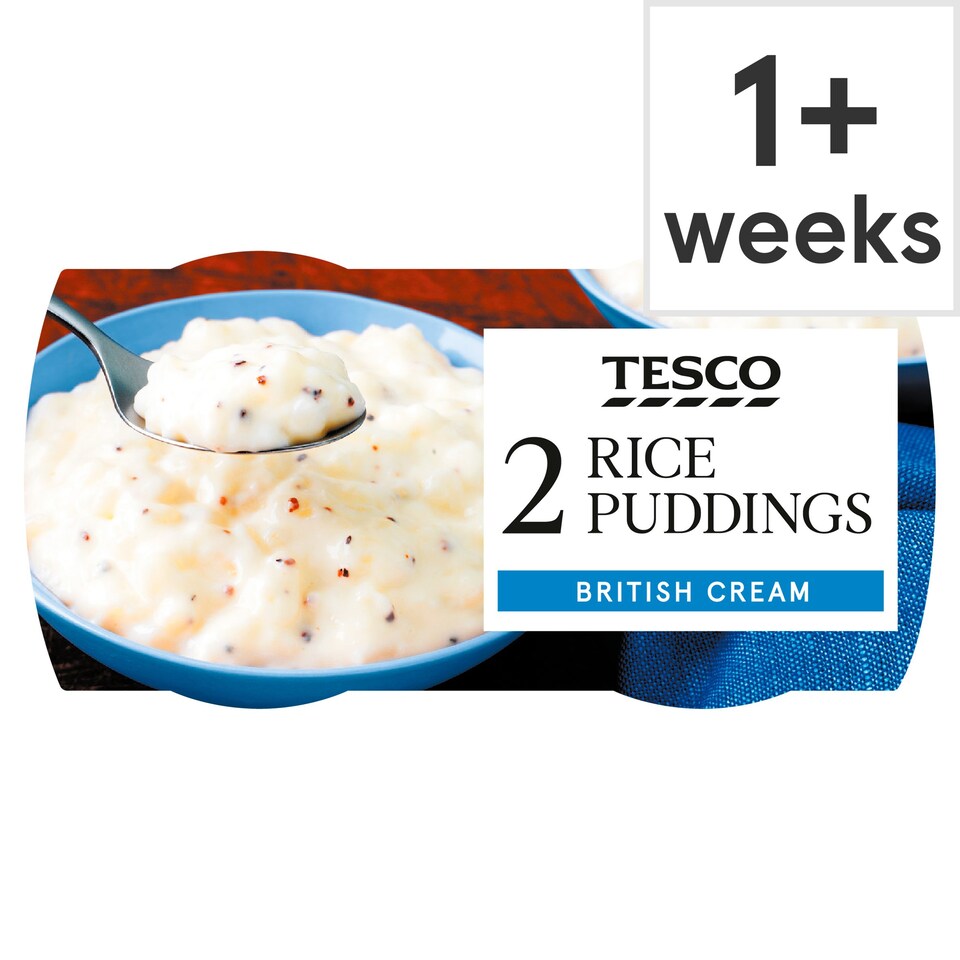 Tesco 2 Creamy Rice Puddings 2 X 173G - Tesco Groceries