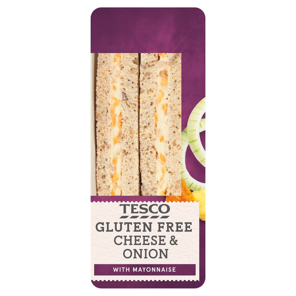 Tesco Gluten Free Cheese and Onion Sandwich - Tesco Groceries