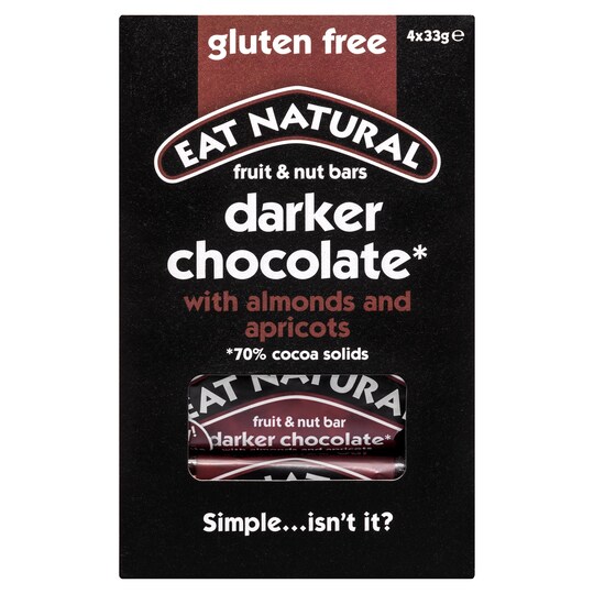 Eat Natural Dark Chocolate Multipack 4X33g - Tesco Groceries