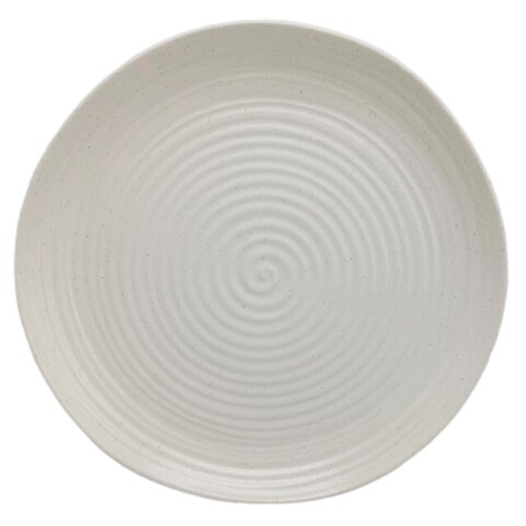 Fox & Ivy Cream Ripple Dinner Plate - Tesco Groceries