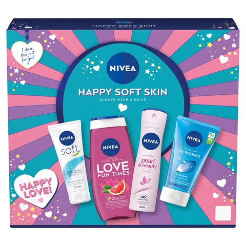 Nivea Happy Soft Skin Gift Set - Tesco Groceries