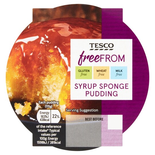 Tesco Free From Syrup Sponge 115G - Tesco Groceries