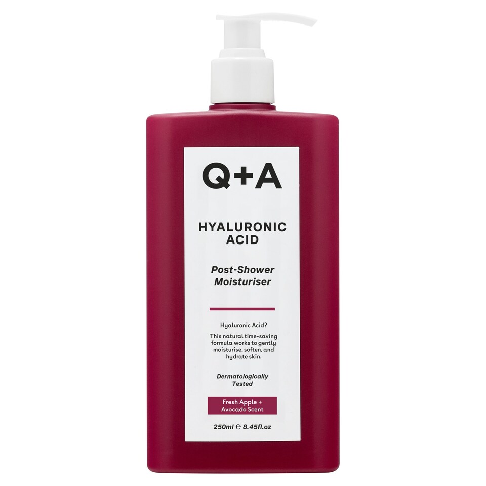 Q+A Hyaluronic Acid Post Shower Moisturiser 250ml - Tesco Groceries