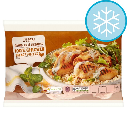TESCO 100% CHICKEN BREAST FILLETS 700G - Tesco Groceries
