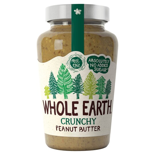 Whole Earth Original Crunchy Peanut Butter 454G - Tesco Groceries