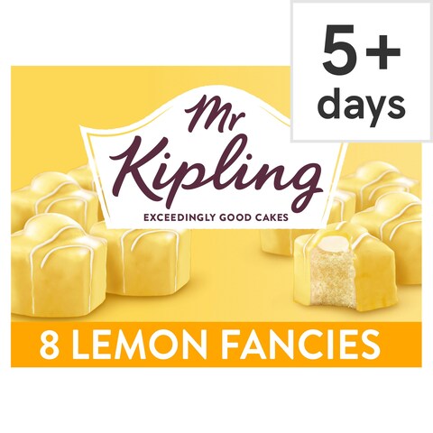 Mr Kipling 8 Lemon Fancies Sponge Cakes - Tesco Groceries