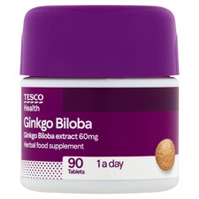 Tesco Health Ginkgo Biloba 90 Tablets - Tesco Groceries