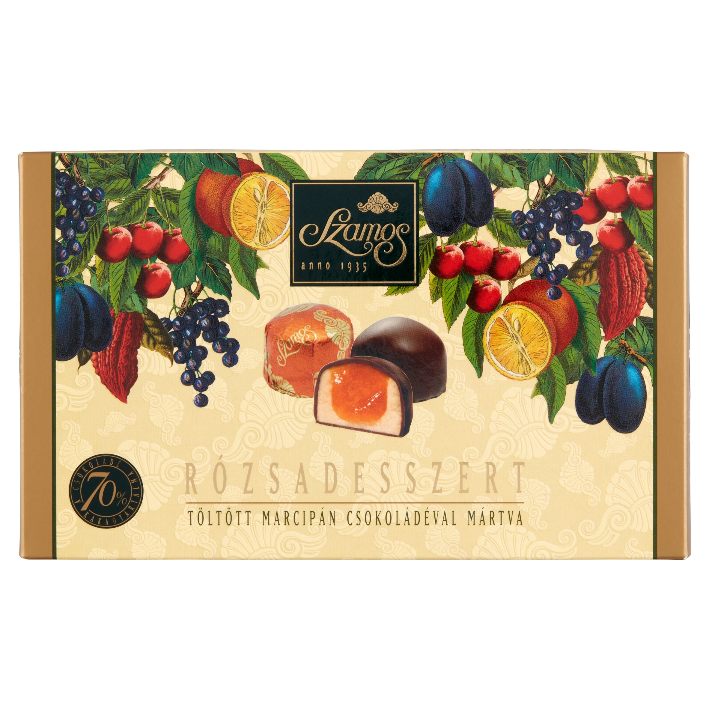 Szamos Rose Dessert Filled Marzipan Covered with Chocolate 8 pcs 140 g ...