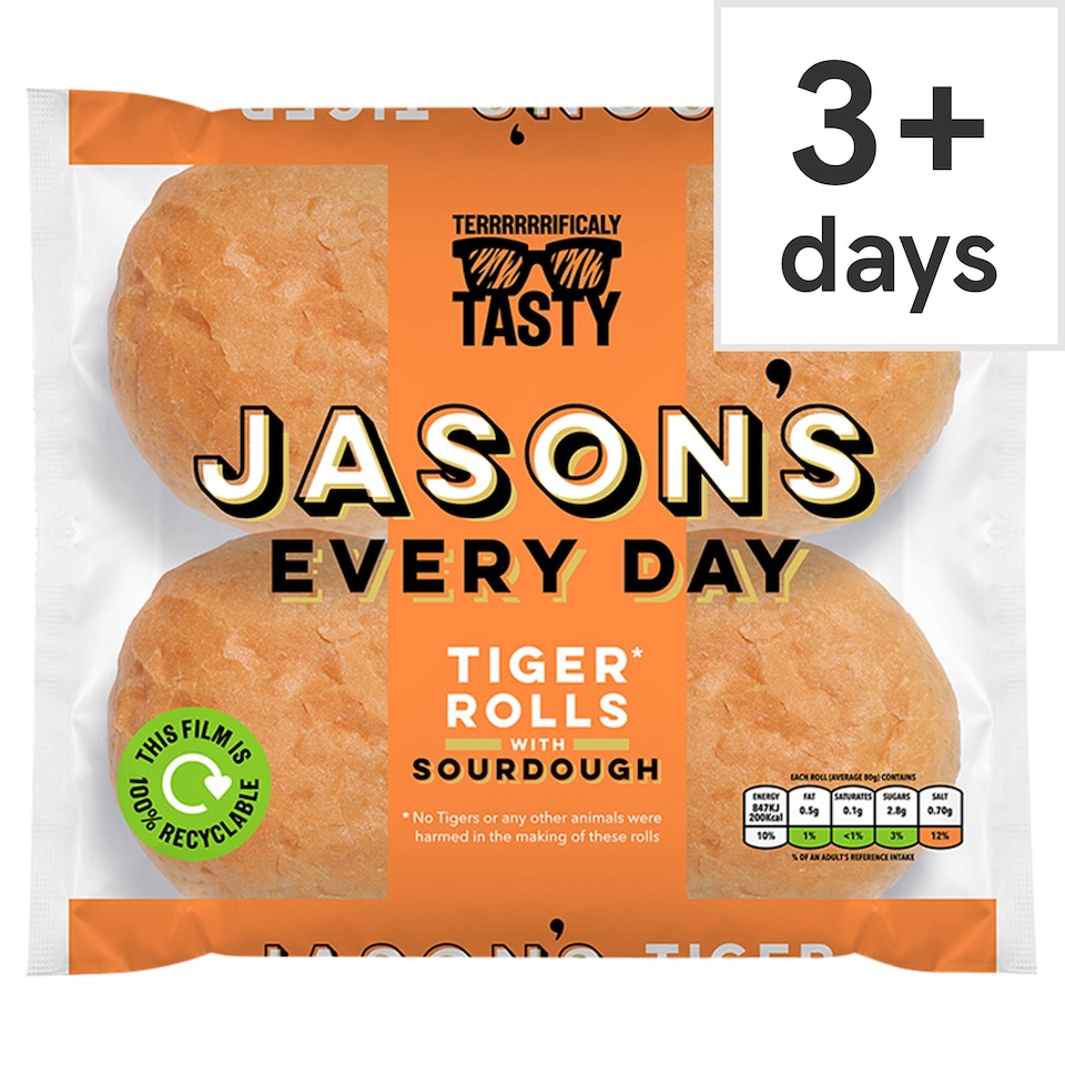 Jason's 4 Everyday Tiger Rolls 320G - Tesco Groceries