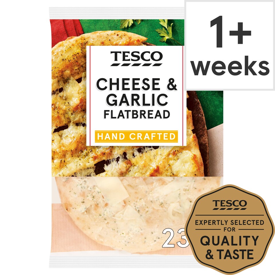 Tesco Cheese & Garlic Flatbread 230G - Tesco Groceries