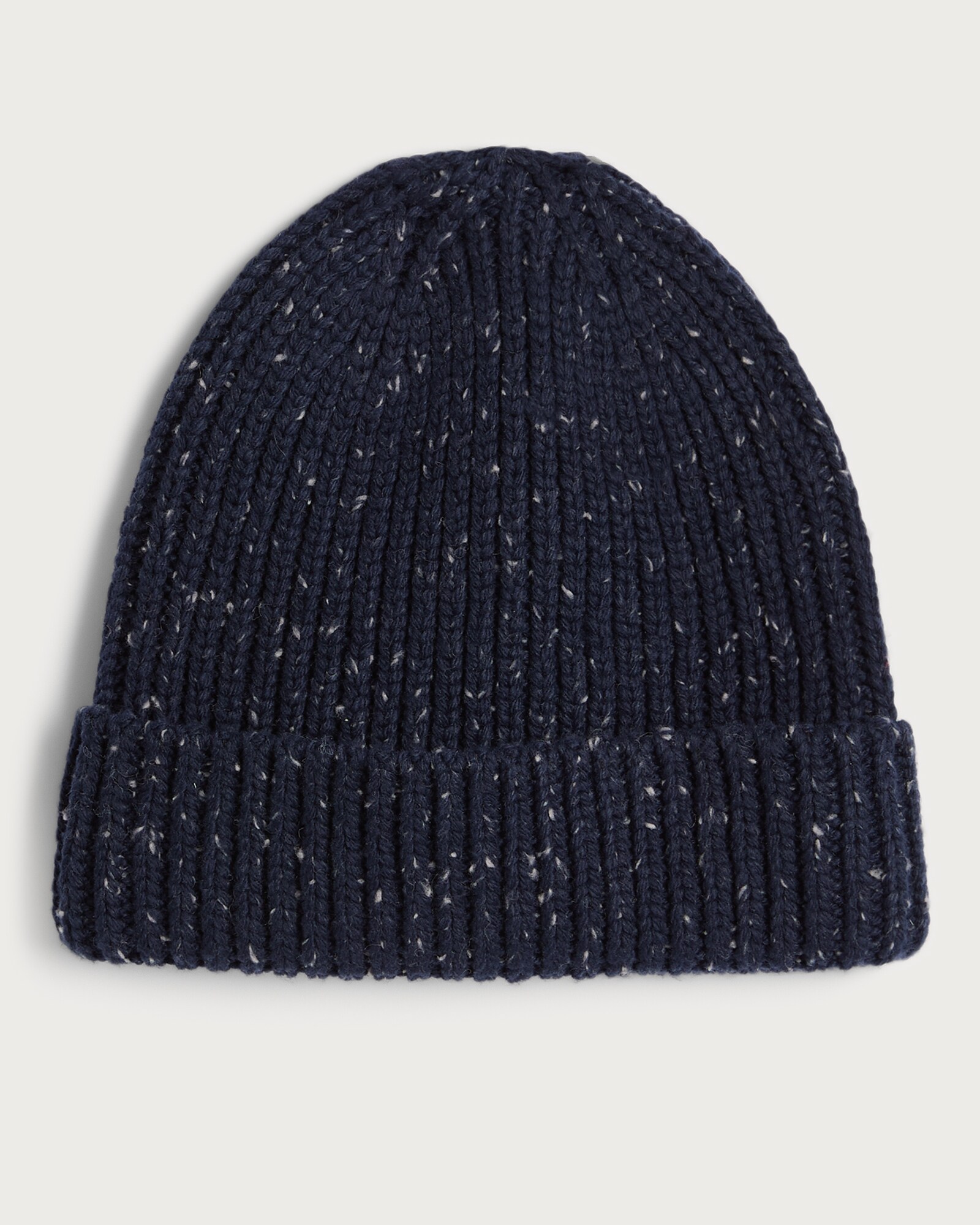 F&F Chunky Ribbed Knit Beanie Hat in Navy - Tesco Groceries