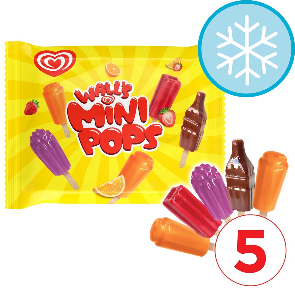 Walls 5 Mini Pops 73ml - Tesco Groceries