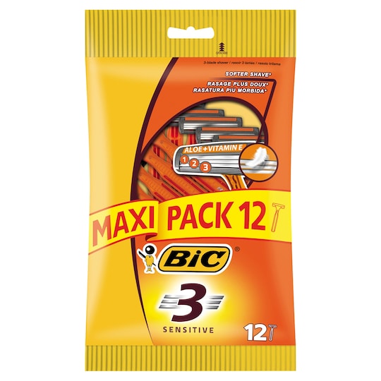 Bic 3 Maxi Pack 12 - Tesco Groceries