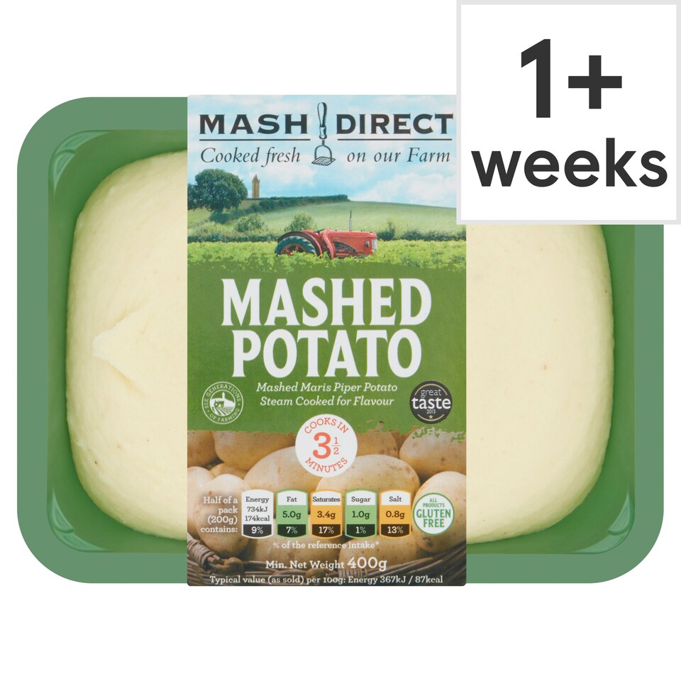 Mash Direct Mashed Potato 400G - Tesco Groceries