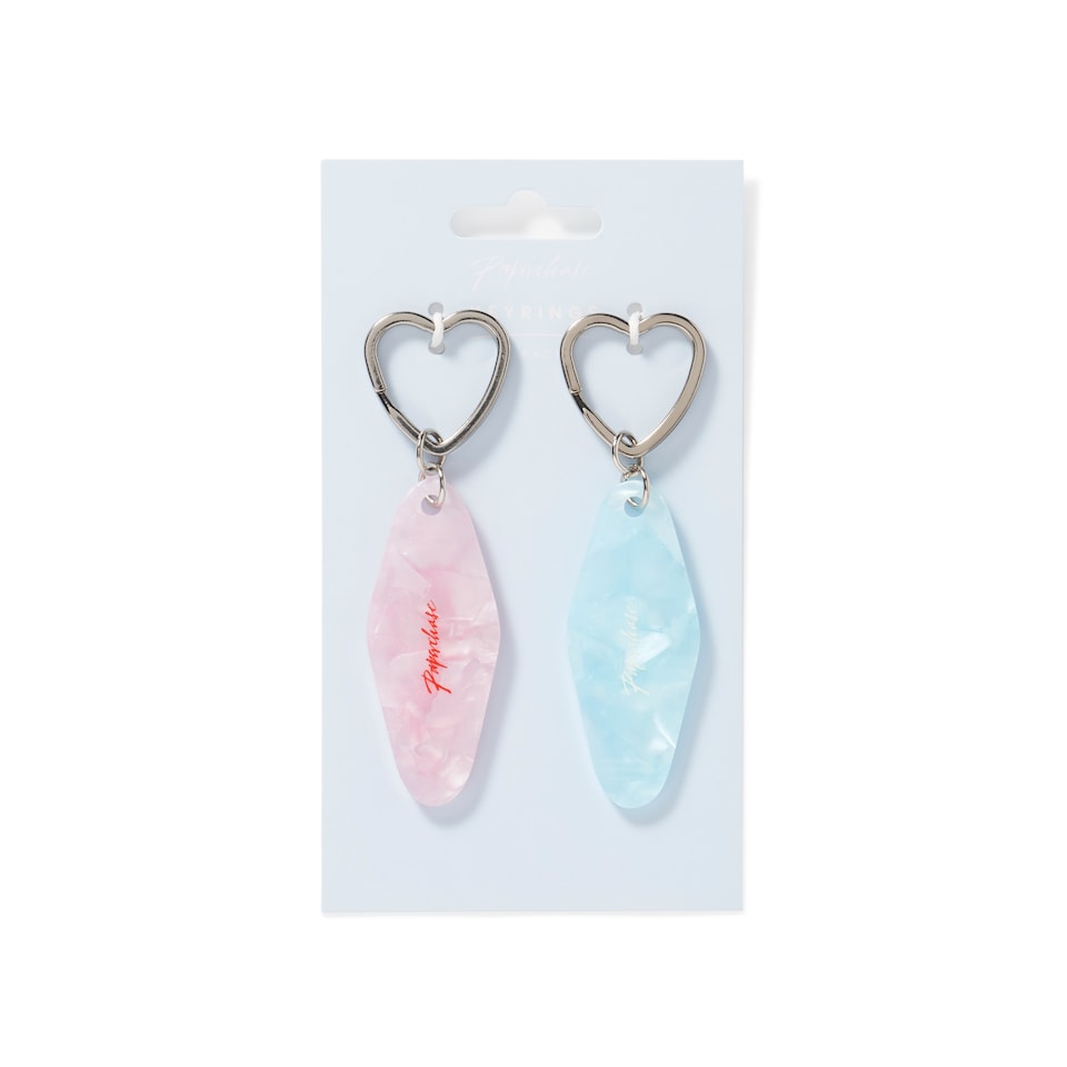 Paperchase Valentines Keyrings 2 Pack - Tesco Groceries