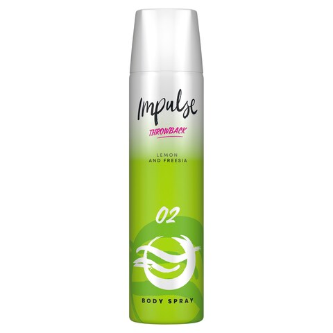 Impulse O2 Body Spray - Lemon and Freesia 75ml - Tesco Groceries