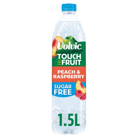 Volvic Touch of Fruit Peach & Raspberry Flavoured Water 1.5L - Tesco ...
