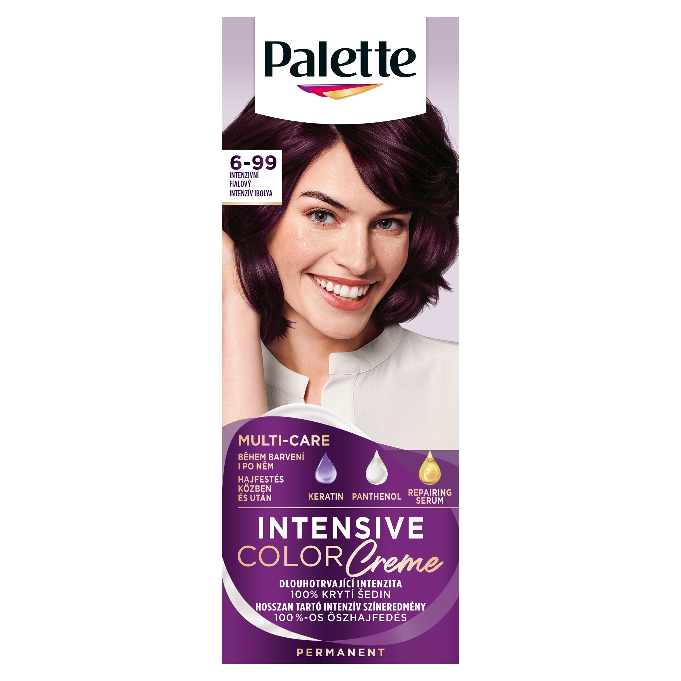Palette Intensive Color Creme Creme Permanent Hair Dye 6-99 Intense ...