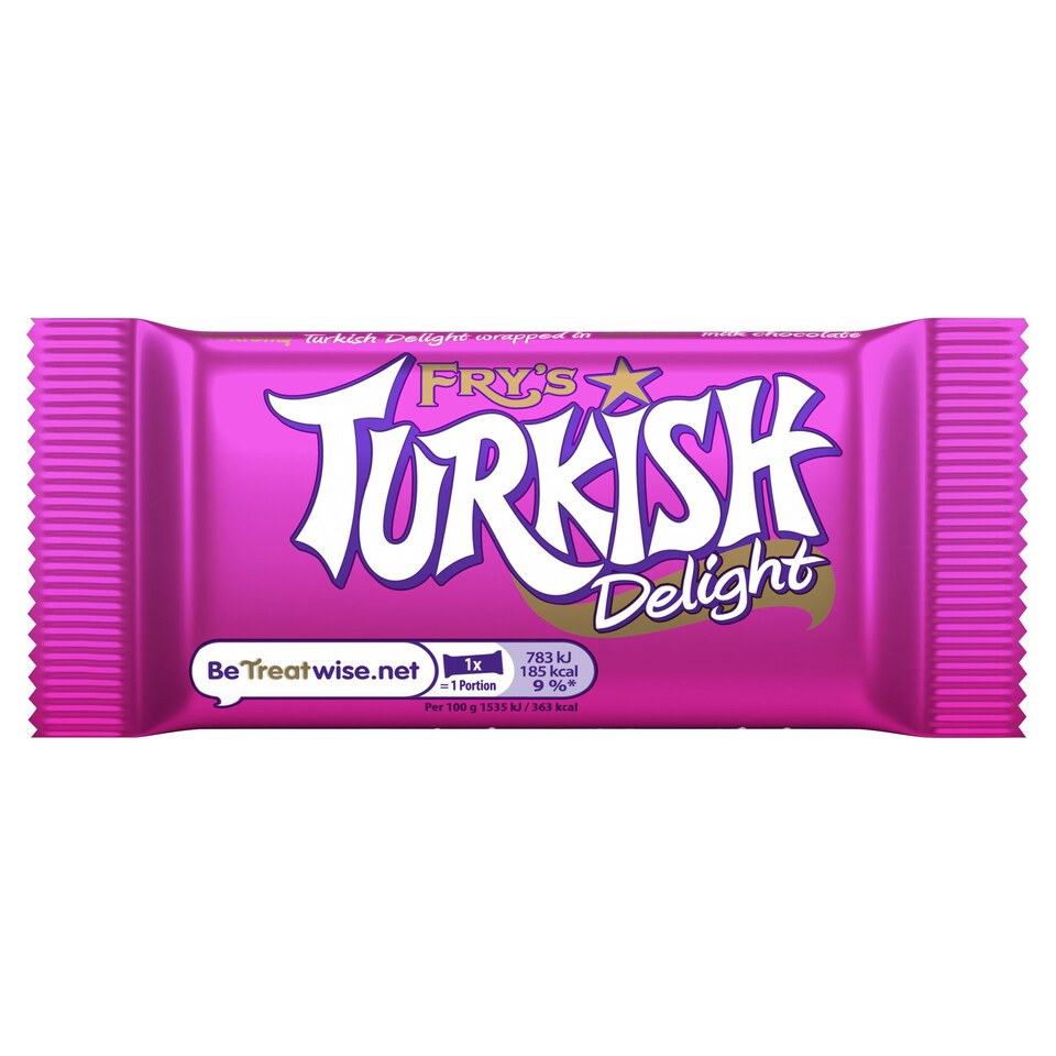 Fry's Turkish Delight Chocolate Bar 51G - Tesco Groceries
