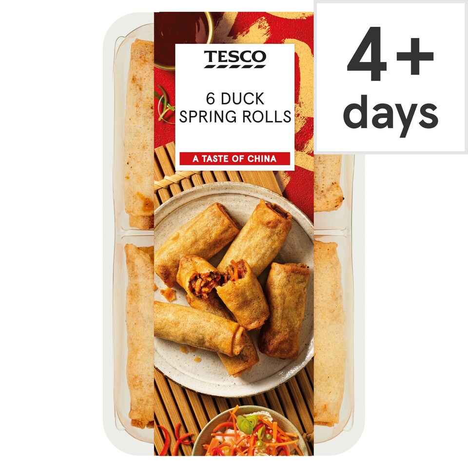Tesco Duck Spring Rolls 216g - Tesco Groceries