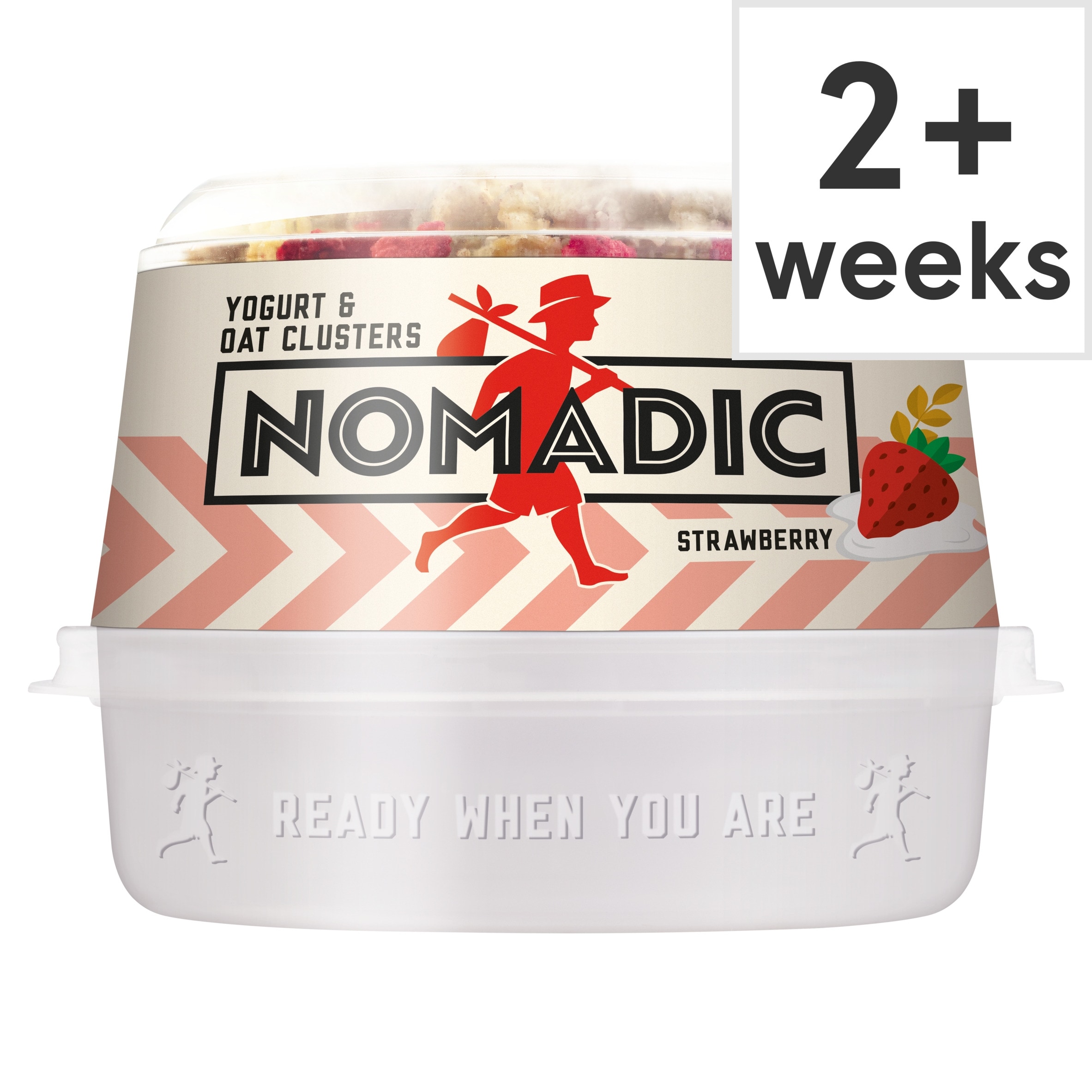Nomadic Low Fat Yogurt & Oat Clusters - Strawberry 169g - Tesco Groceries