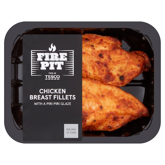 Tesco Fire Pit Chicken Breast Fillets Piri Piri Glaze 250G - Tesco ...
