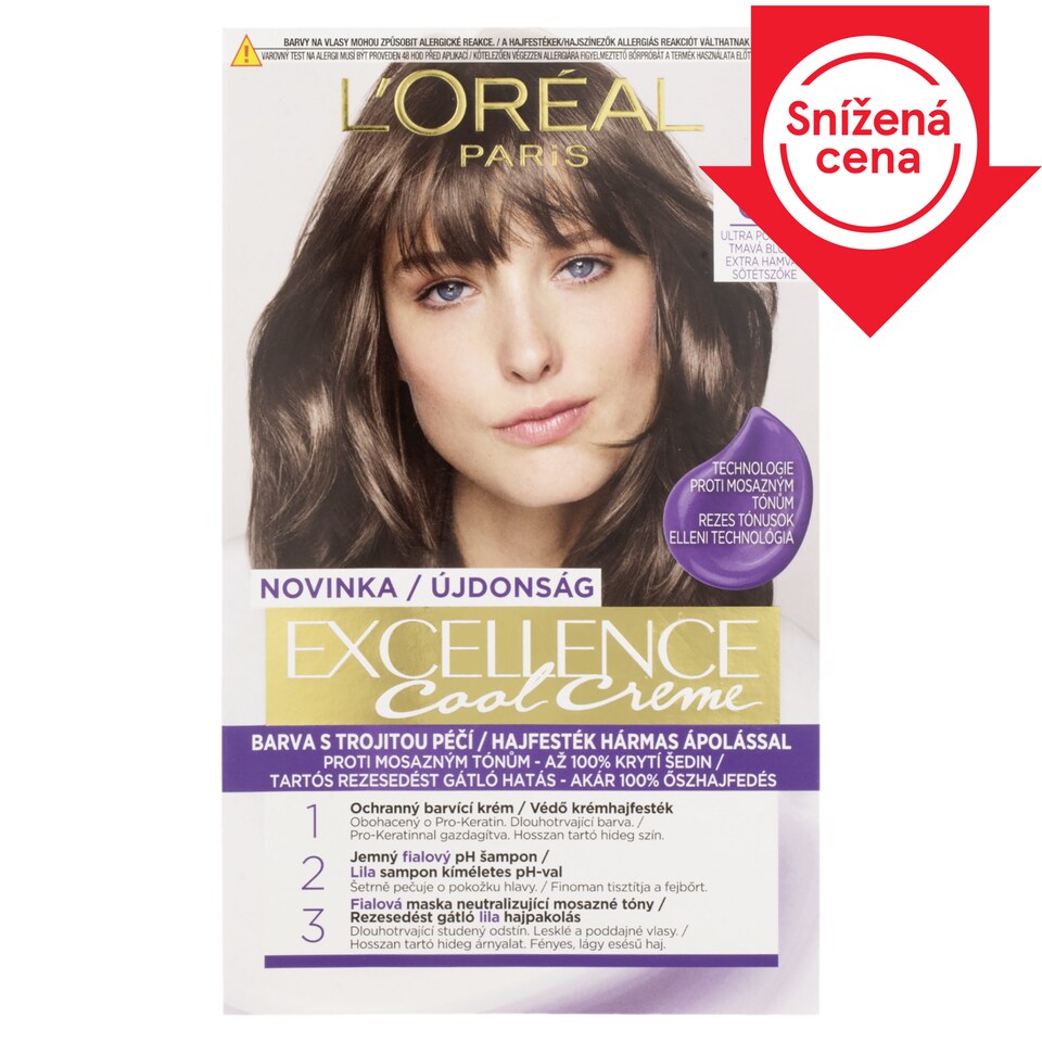 L'Oréal Paris Excellence Cool Creme 6 .11 Ultra popelavá tmavá blond ...