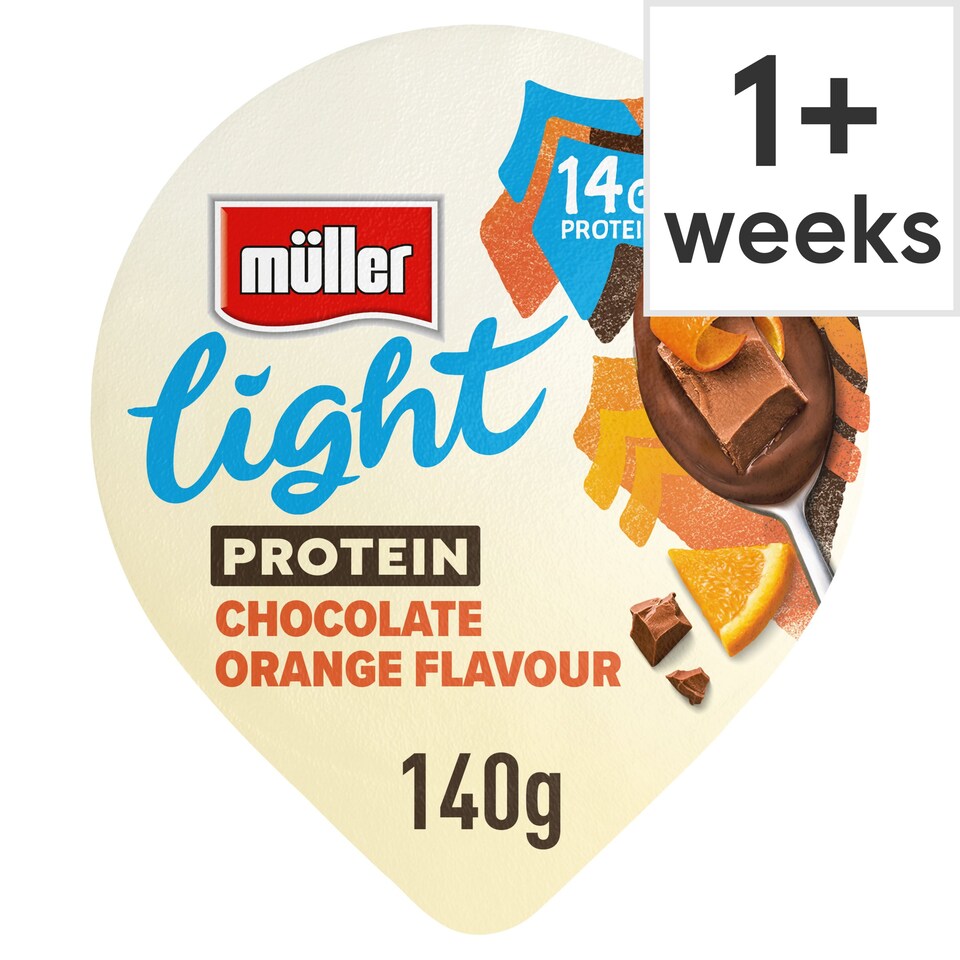Muller Light Protein Chocolate Orange Flavour Pudding 140g - Tesco ...