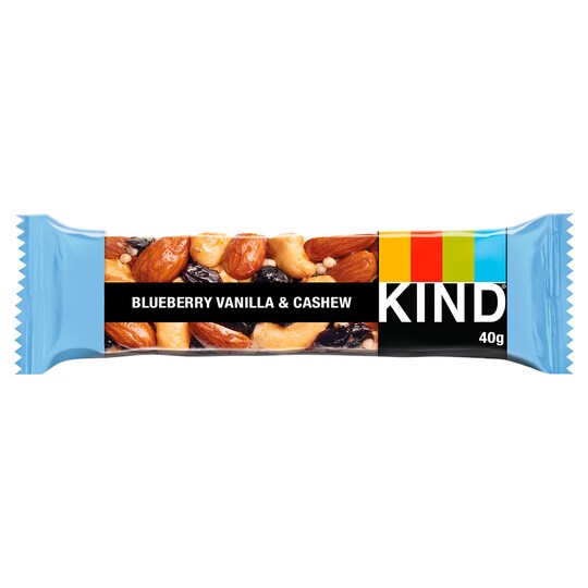 Kind Blueberry Vanilla & Cashew 40G - Tesco Groceries