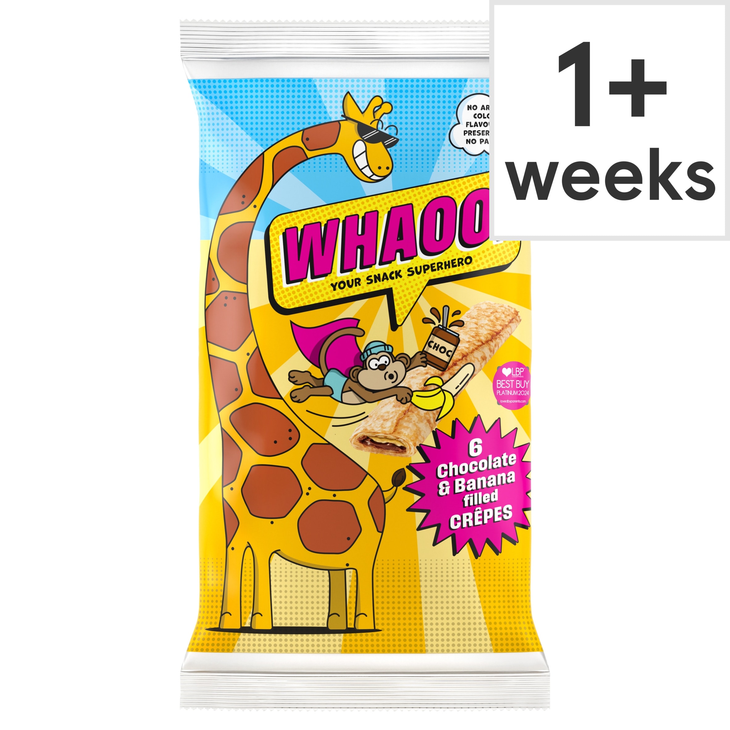 Whaoo! 6 Chocolate and Banana Filled Crepes 192g - Tesco Groceries