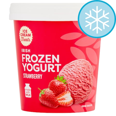 Ice Cream Treats Irish Frozen Yoghurt Strawberry 460Ml - Tesco Groceries