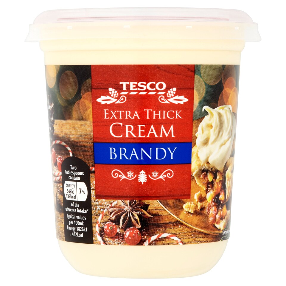 Tesco Extra Thick Brandy Cream 400 Ml - Tesco Groceries