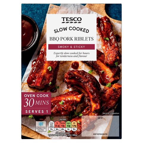 Tesco Slow Cooked BBQ Pork Riblets 300g - Tesco Groceries