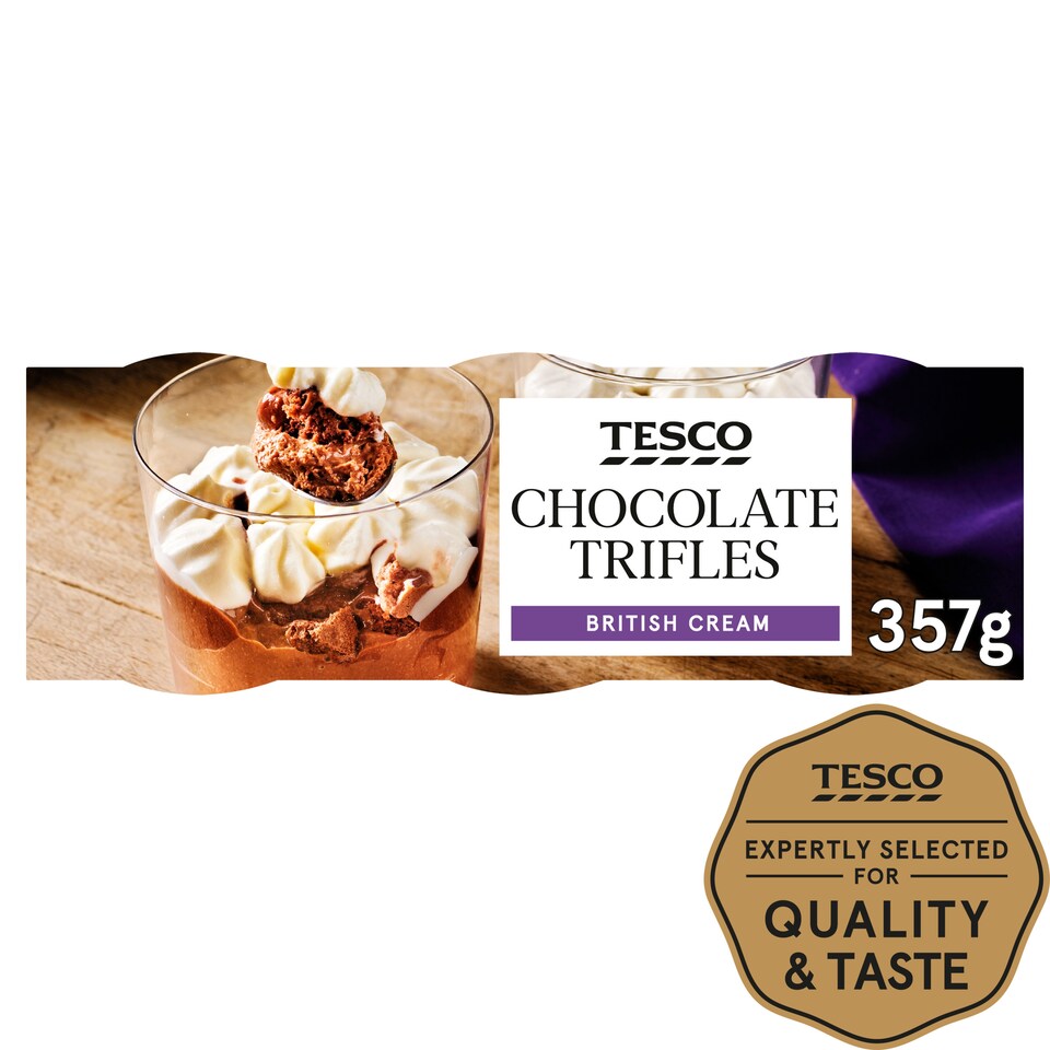 Tesco Chocolate Trifle 3 X 119G - Tesco Groceries