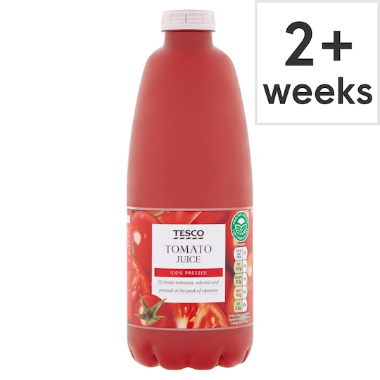 Tesco 100% Pressed Tomato Juice 1L - Tesco Groceries