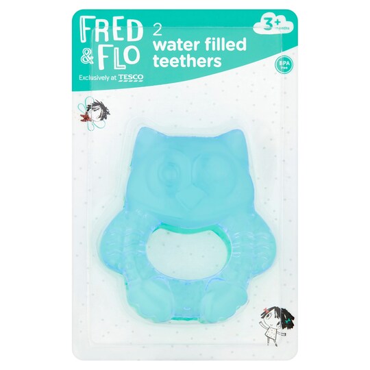 Fred & Flo Water Filled Teethers 2 Pack - Tesco Groceries