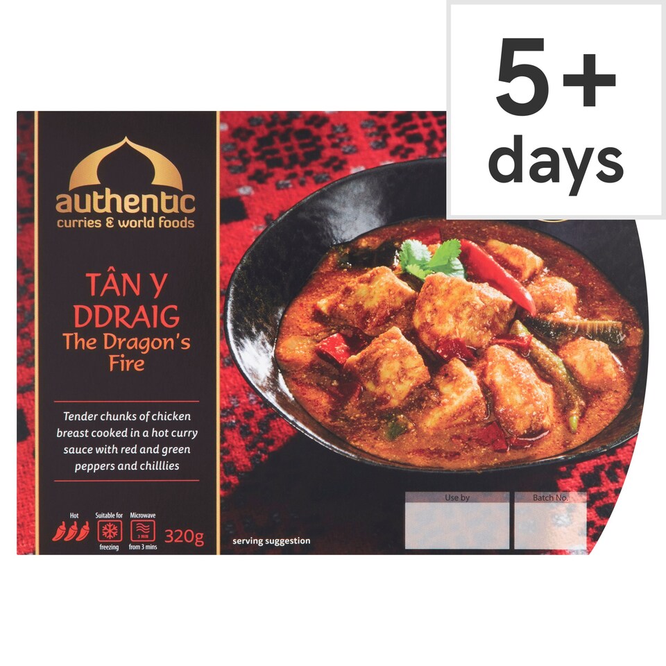 Authentic Curry Co. Hot Welsh Chicken Curry 320G - Tesco Groceries