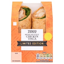 Tesco Limited Edition Mexican Style Chicken Tinga Wrap - Tesco Groceries